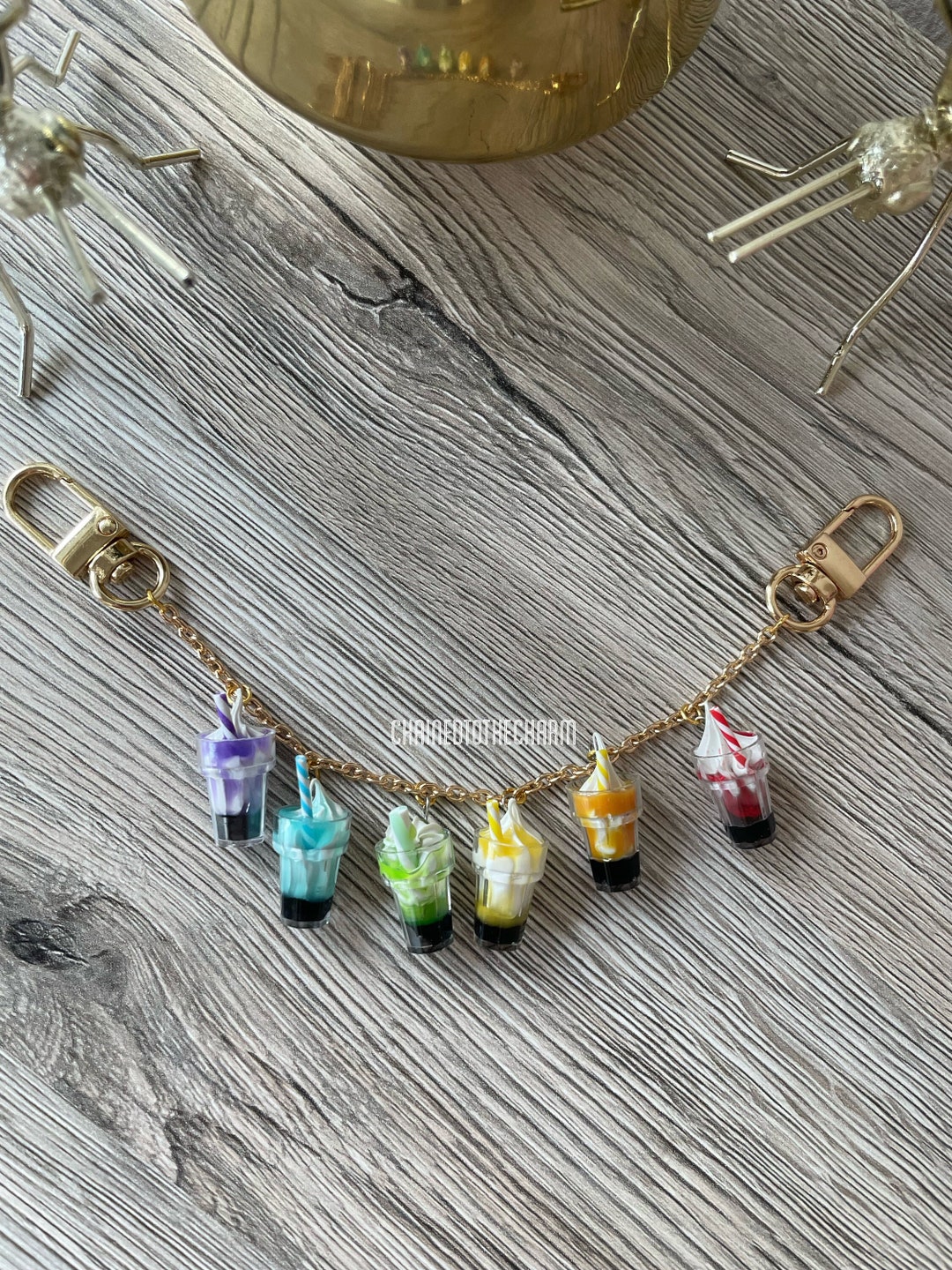 Sweet Milkshake Milkshake Bag Chain Bag Chain Colorful Gold - Etsy