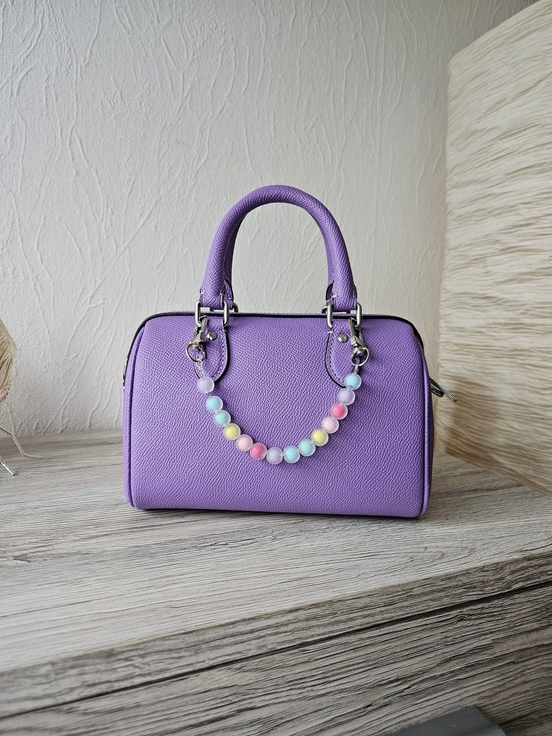 Cute Rainbow Frosted Bag Chain/bag Chain Silver/silver or Gold - Etsy