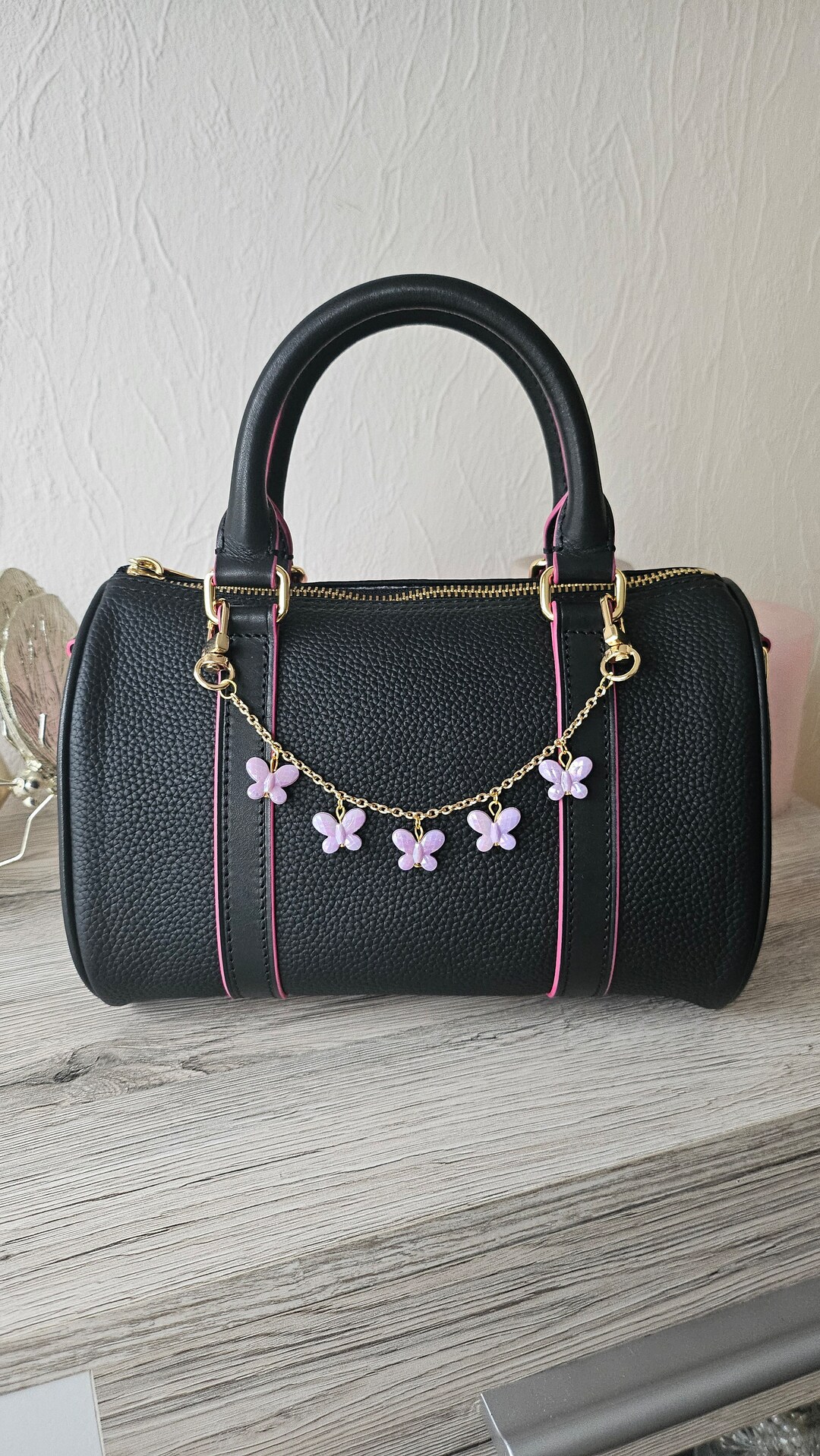 Cute Butterfly/butterfly Bag Chain/bag Chain Purple/lila Iridescent ...