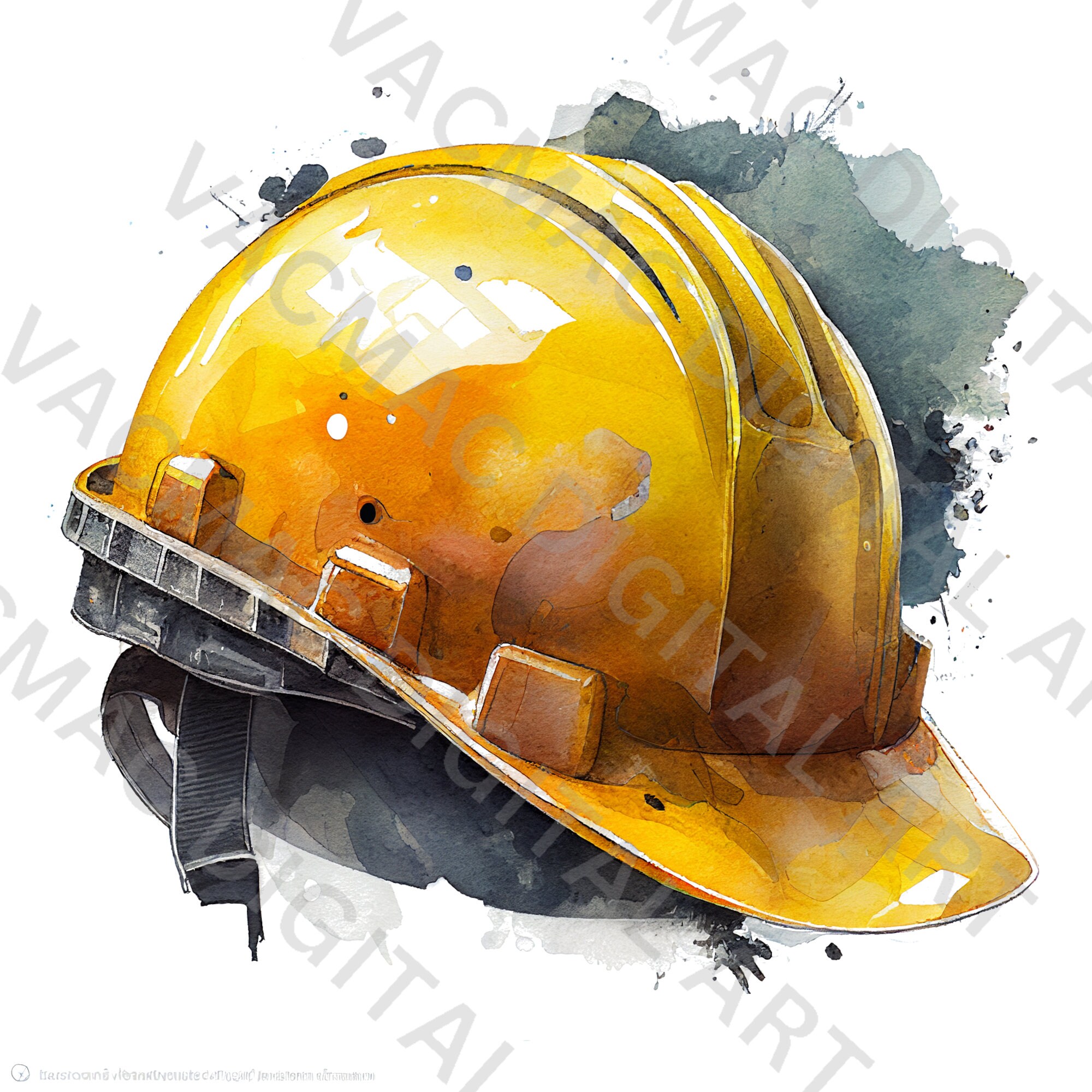 Construction Watercolor Clipart 37 PNG Images, Digital Download, 300 ...