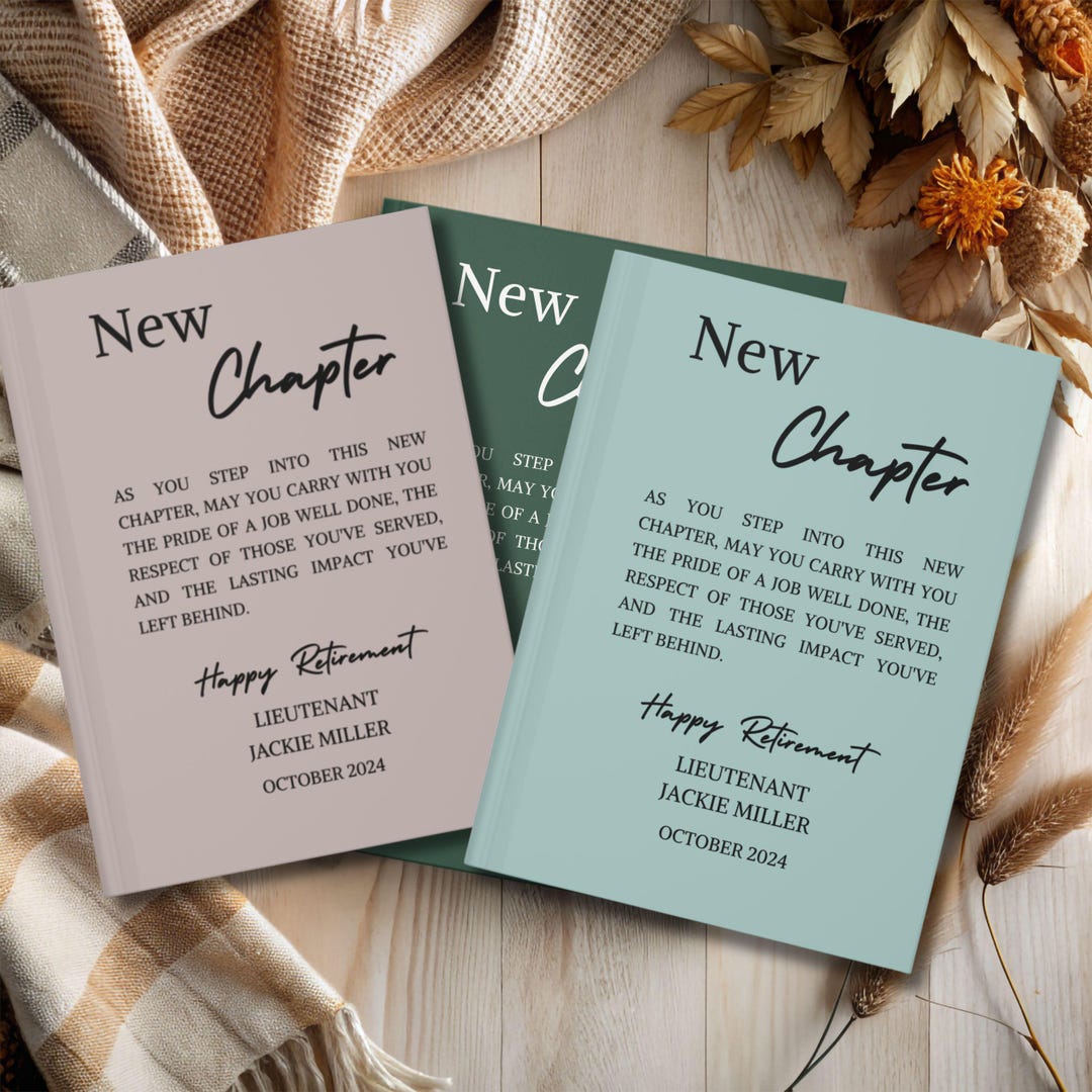 Police Officer Retirement Gift New Chapter Journal, Retirement Gift for ...