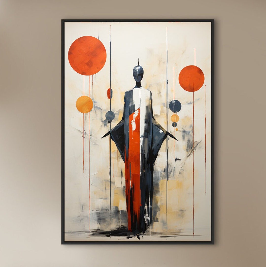Abstract Art Modern Art Minimalist Art Meditation Art Fine Art Orange ...
