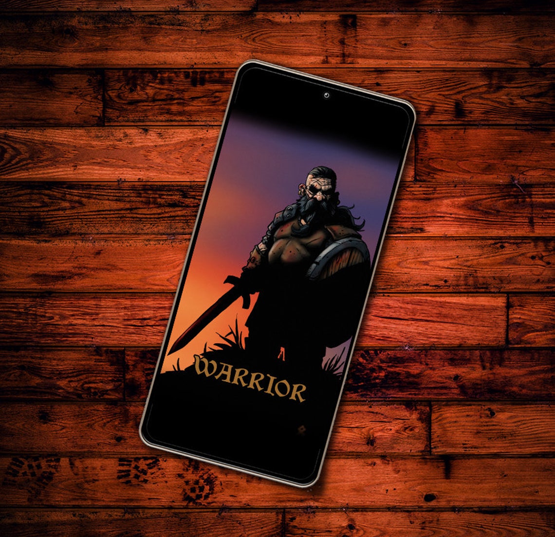 RPG Smartphone Wallpaper Warrior Class Stylized Dark Fantasy - Etsy