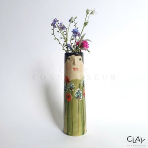 Flower Family Ceramic Bud Vases • Pottery Vases for Dried Flowers ...
