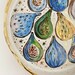 Hand-painted Gold Ceramic Fig Plate Handmade Round Serving Plate ...