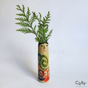 Crazy Family Ceramic Bud Vases • Pottery Vases for Dried Flowers ...