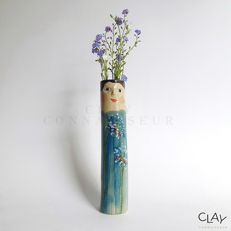 Flower Family Ceramic Bud Vases • Pottery Vases for Dried Flowers ...