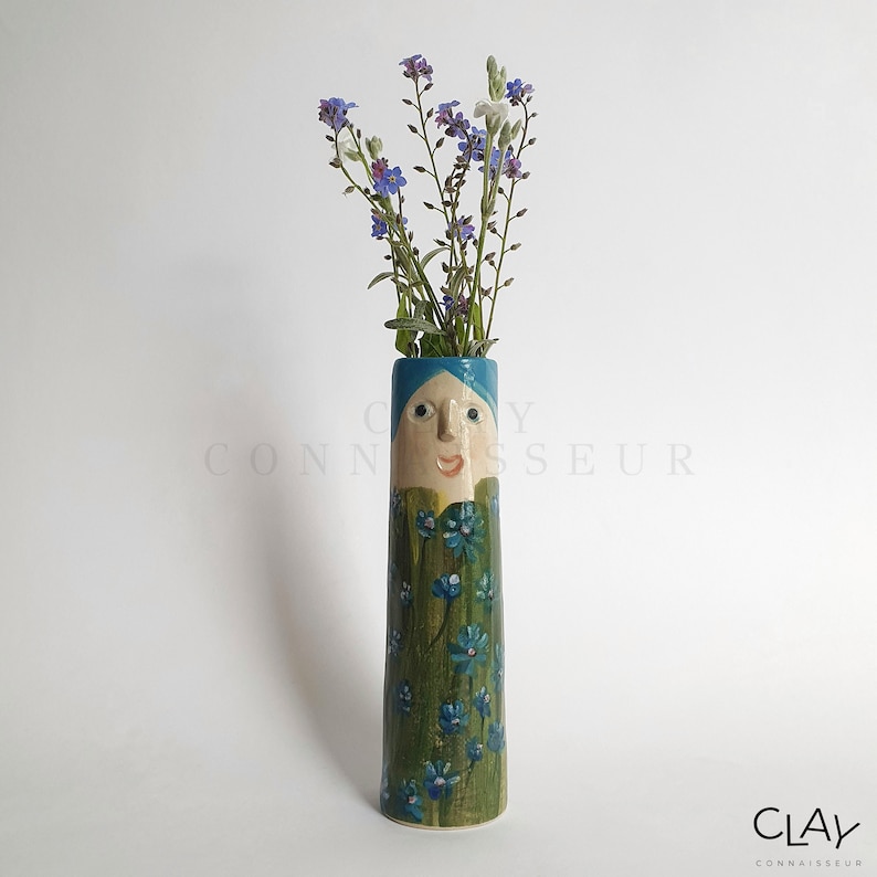 Flower Family Ceramic Bud Vases • Pottery Vases for Dried Flowers ...