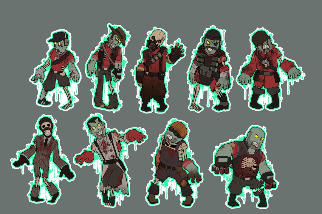 LIMITED EDITION TF2 Zombies Glow in the Dark - Etsy UK