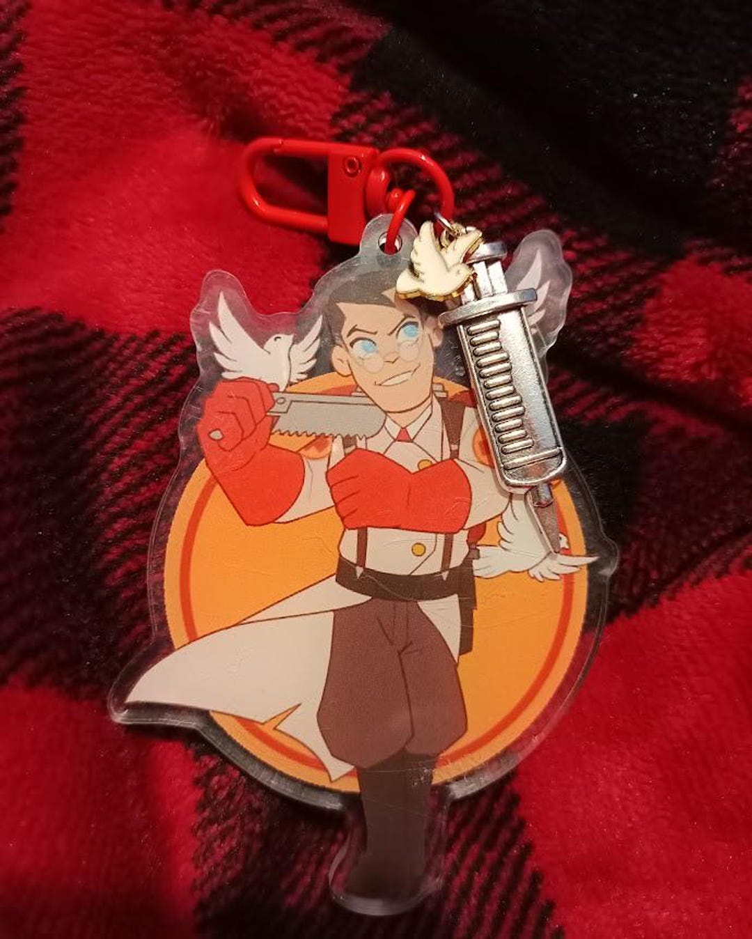 RED Team Keychains - Etsy