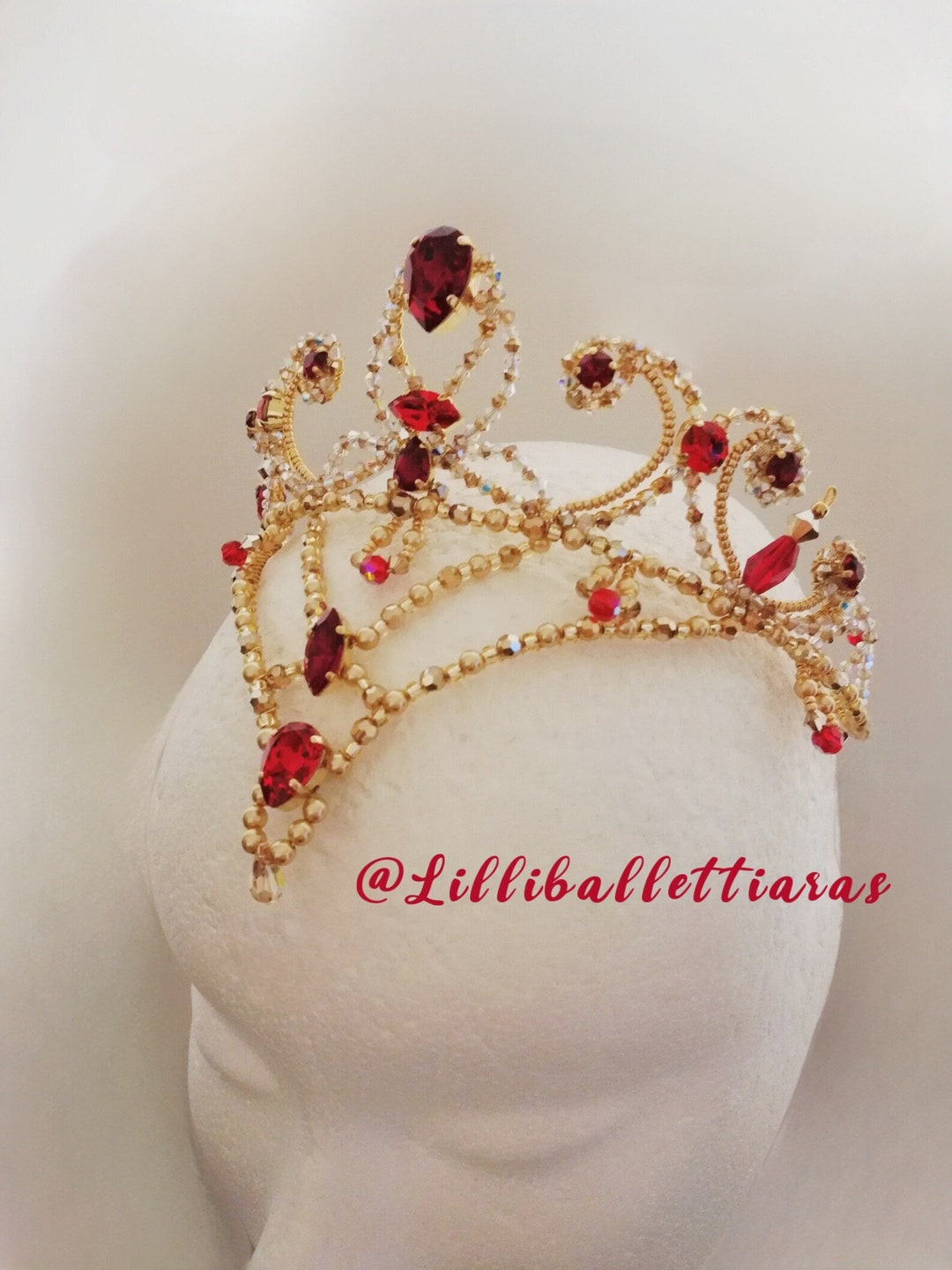 Professional Ballet Tiara, Gamzatti Tiara, Nikyia Ballet Tiara, Red ...