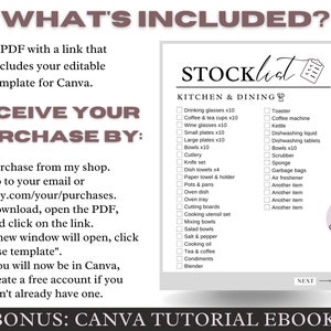 Airbnb Inventory Checklist Airbnb Planner Airbnb Stocklist Inventory ...