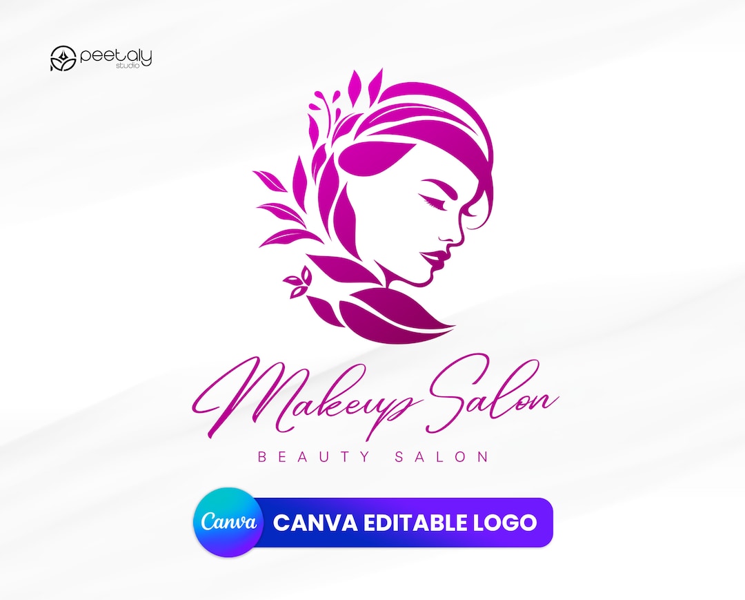 Beauty Logo, DIY Logo Design Template, Make up Artist Logo, Lash & Hair ...