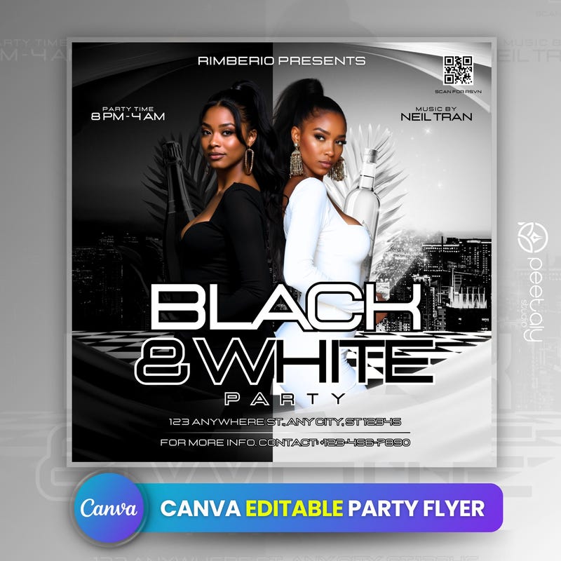 All Black Flyer Day Party - Etsy UK