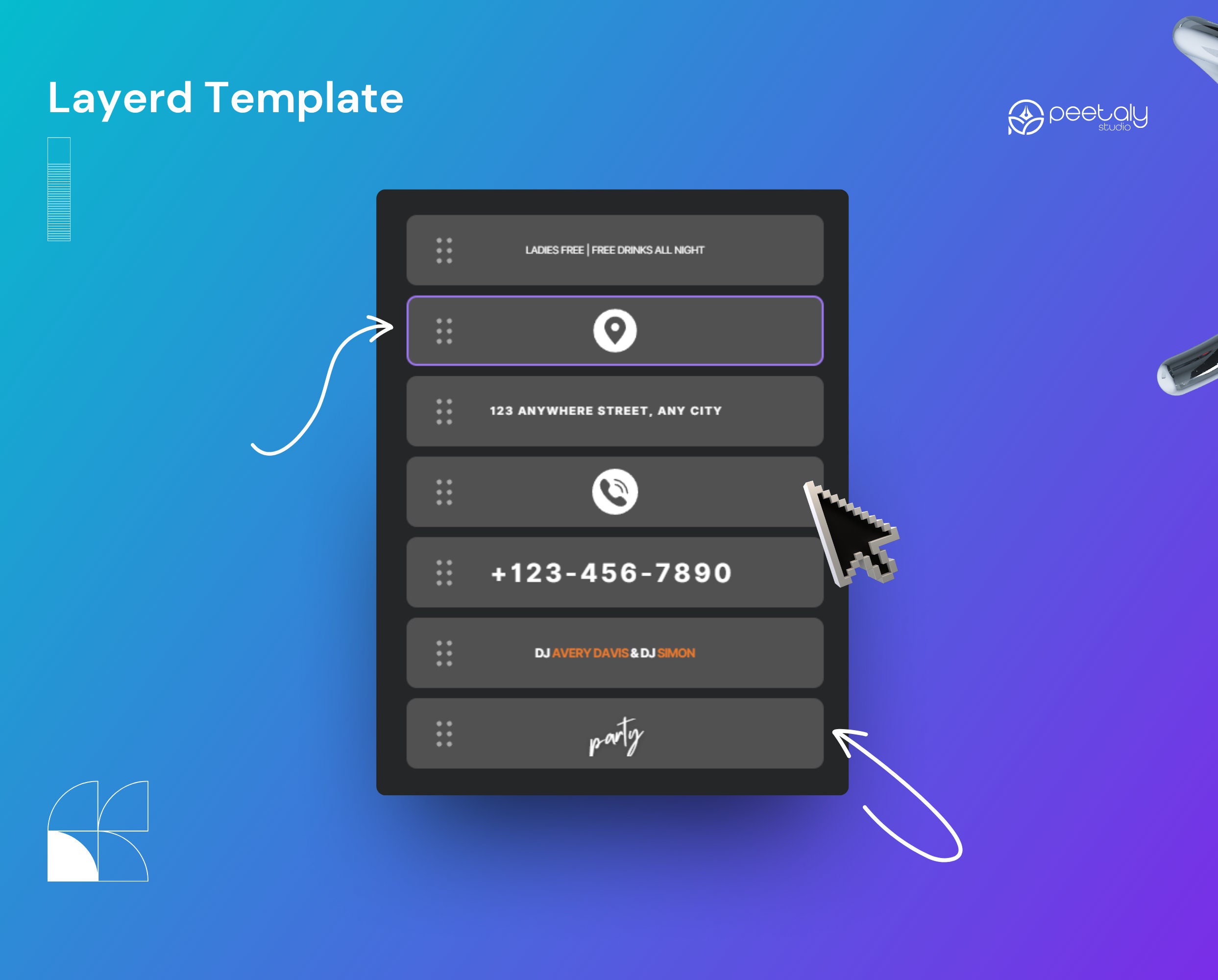 Animated Club Flyer Template, Heaven Party Theme (canva, Digital ...