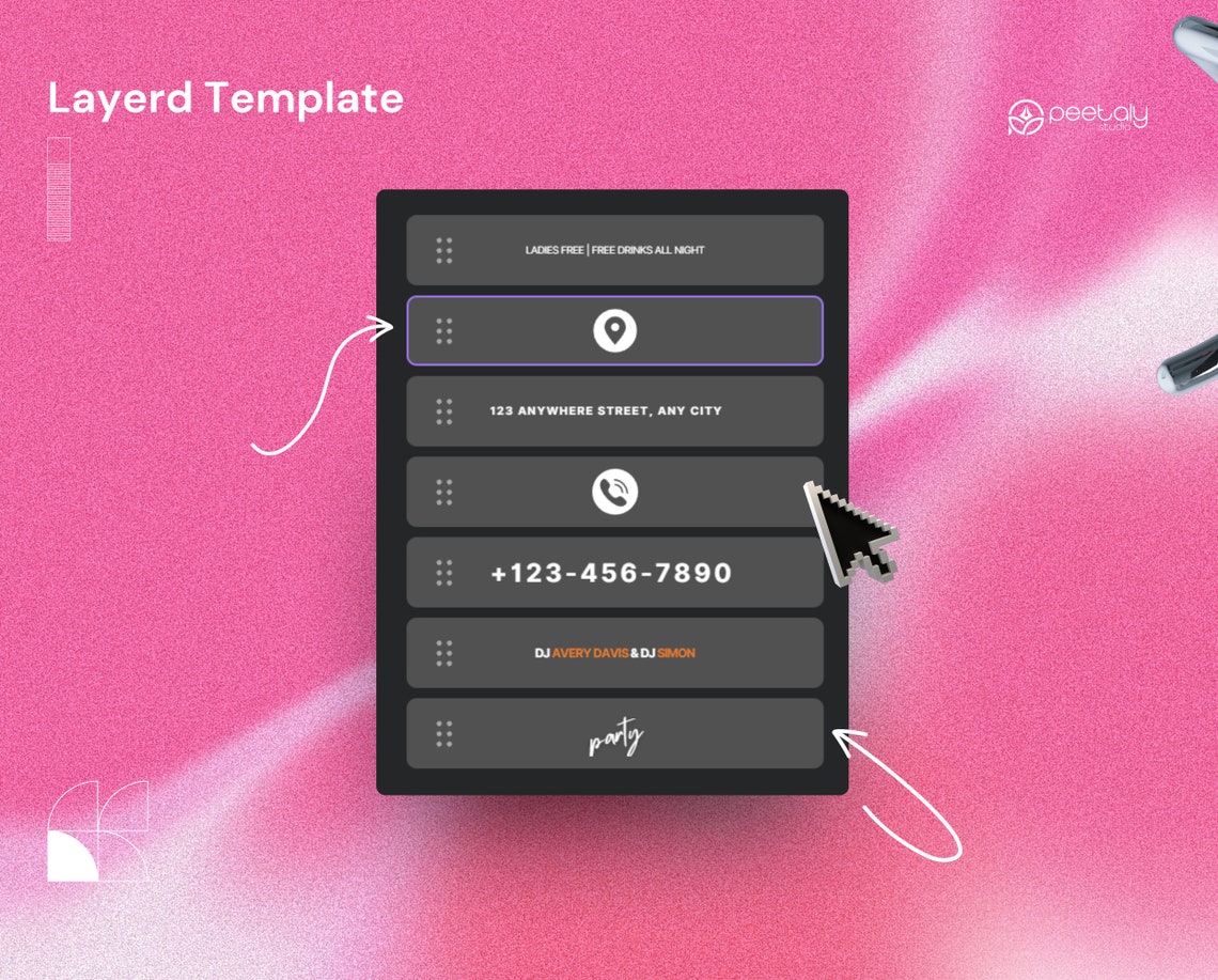 Editable Club Flyer Template for Canva DIY Event Flyer Party - Etsy
