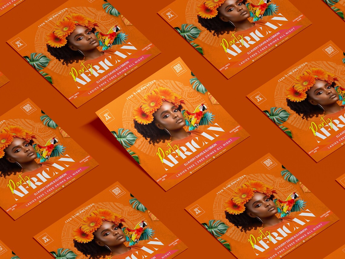 Editable Club Flyer Template for Canva DIY Event Flyer Party - Etsy