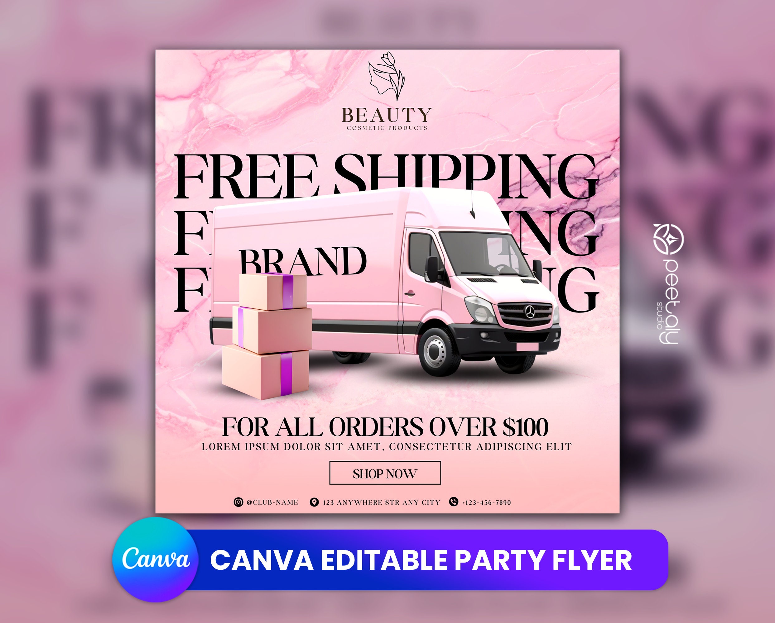 Editable Free Shipping Flyer, DIY Appointments Available Template ...