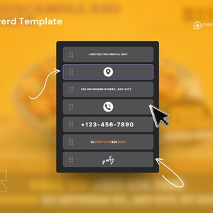 Editable Bar Menu Template, Customizable Canva Design (digital Download ...