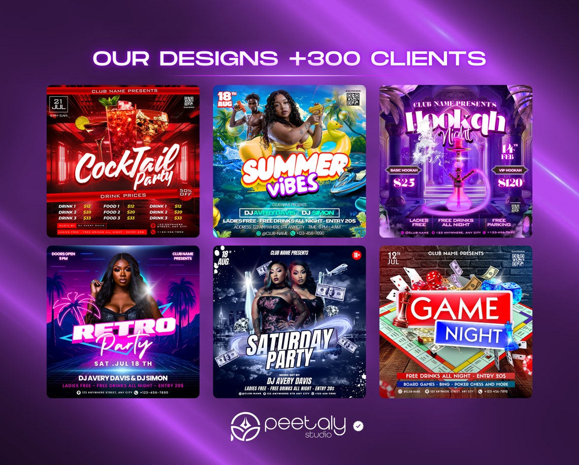 Custom Flyer Design, Party Flyer Maker, Professional Graphic Designer ...