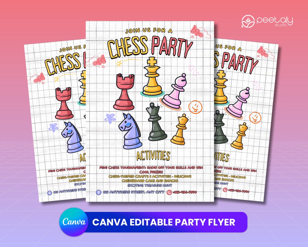 Game Night Party Flyer, Social Media Party Announcement Editable GAME ...