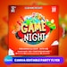 Game Night Party Flyer, Social Media Announcement (canva Template) - Etsy