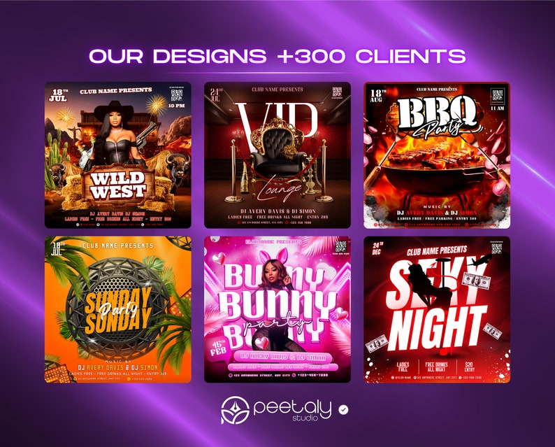 Custom Party Flyer Design, Event Invite, Social Media - Etsy