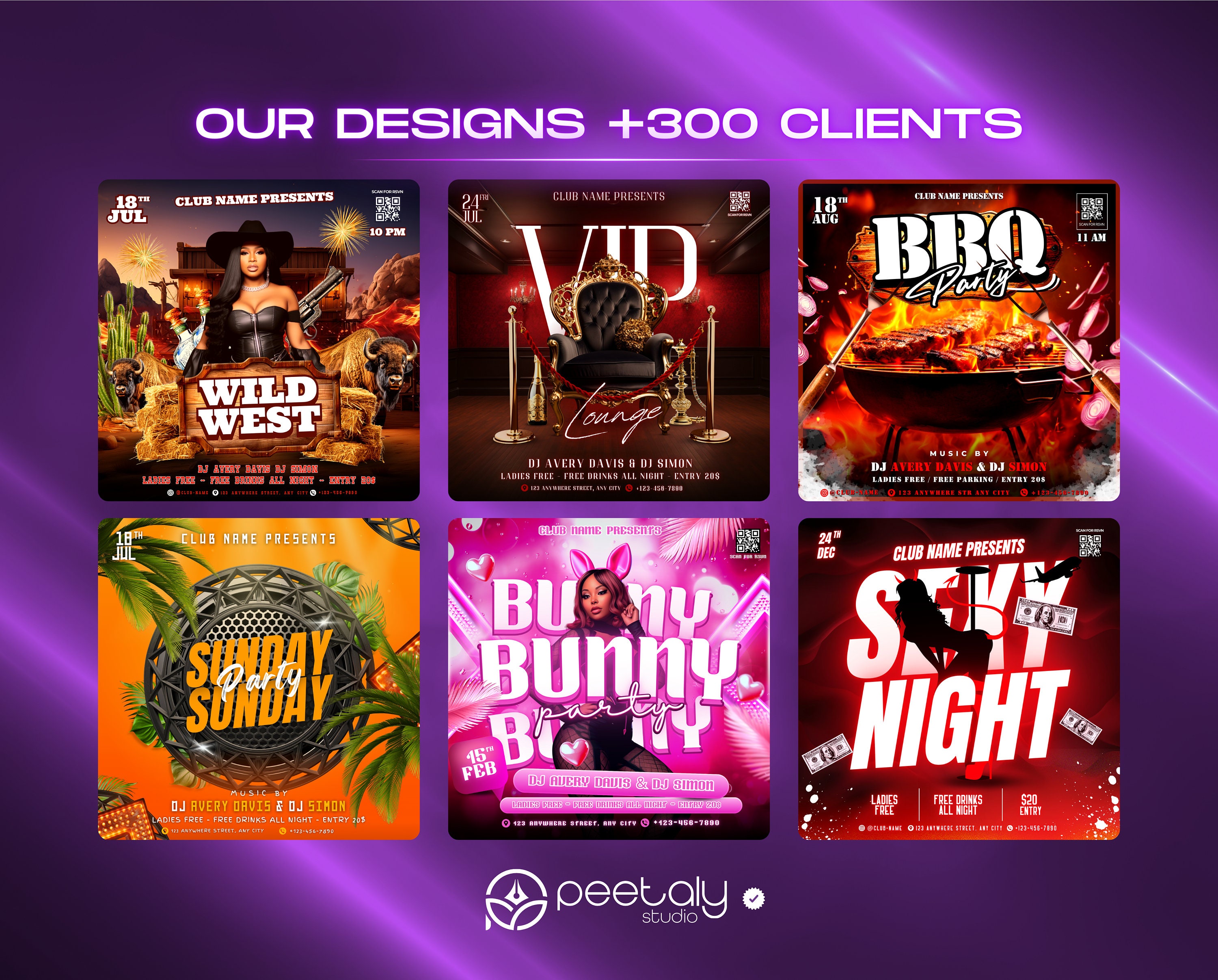 Custom Flyer Design, Party Flyer Maker, Professional Graphic Designer ...