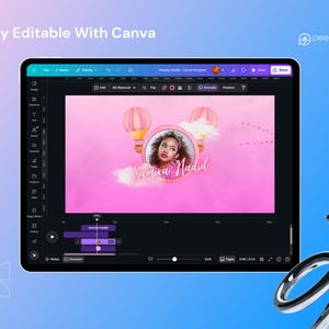 Canva Youtube Animated Subscribe Button Intro Template (digital ...