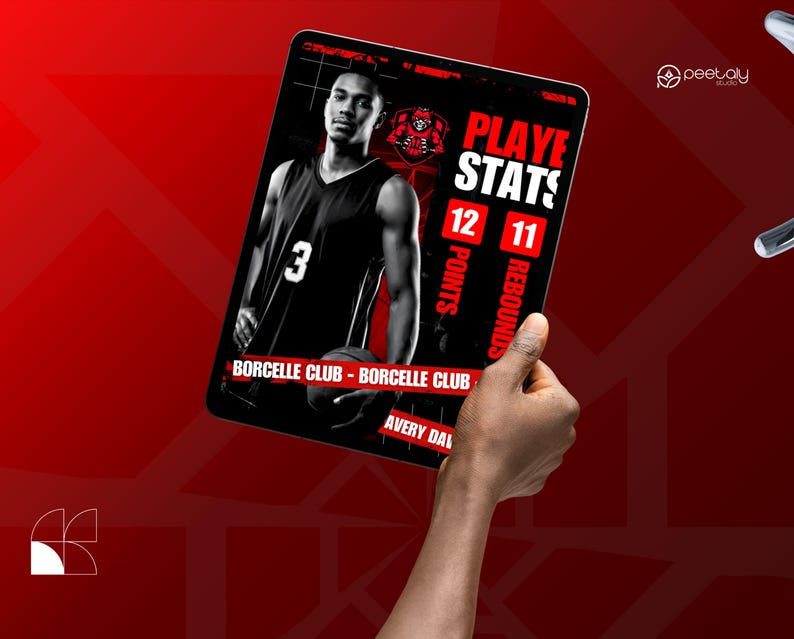 5 Editable Basketball Team Canva Bundle Social Media Templates | Canva ...