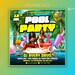 Pool Party Flyer, Social Media Pool Party Announcement Editable Summer ...