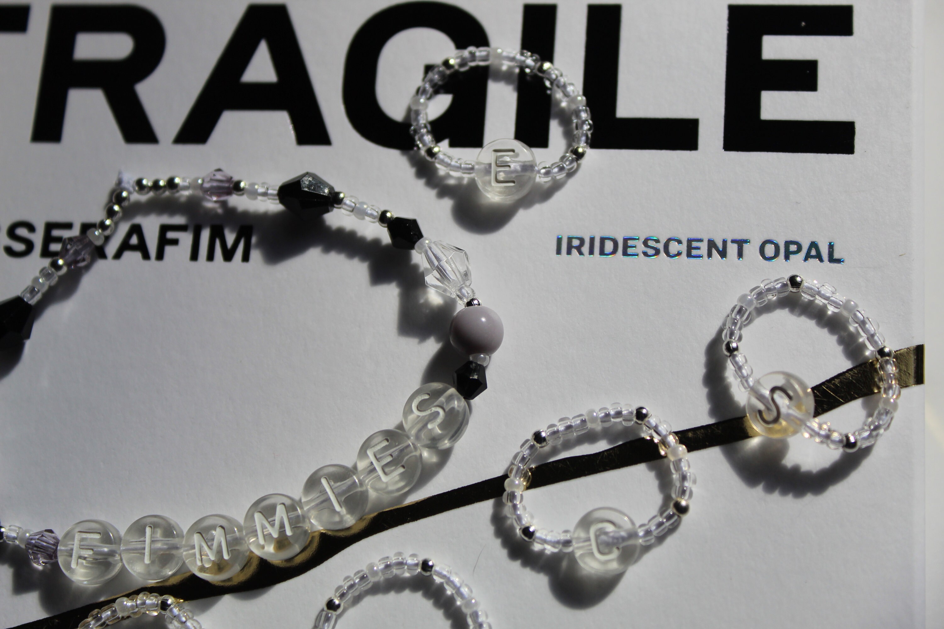 Stylish LE SSERAFIM Bracelet and Ring Bundle - Etsy