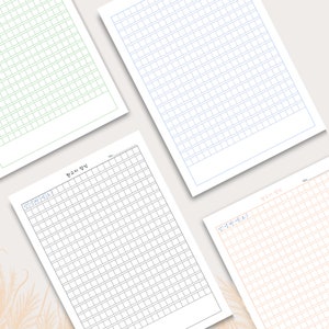 Korean Hangeul Manuscript Paper: Language Learning, Writing Practice ...