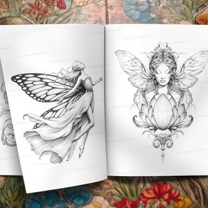 Book of Fairies: Whimsical Coloring Book, Fantasy Coloring Page ...