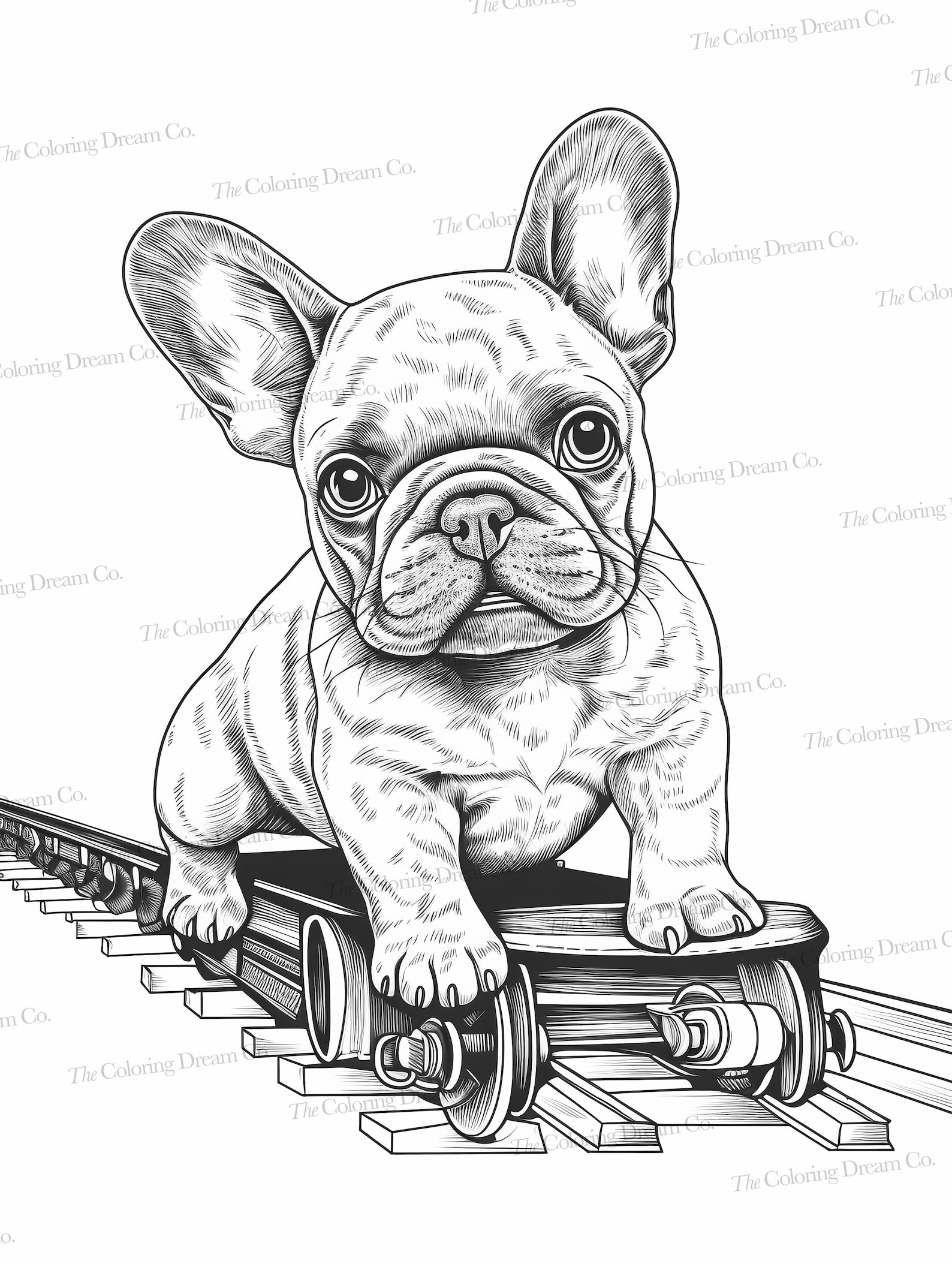 French Bulldog Coloring Book Frenchies Printable Coloring - Etsy