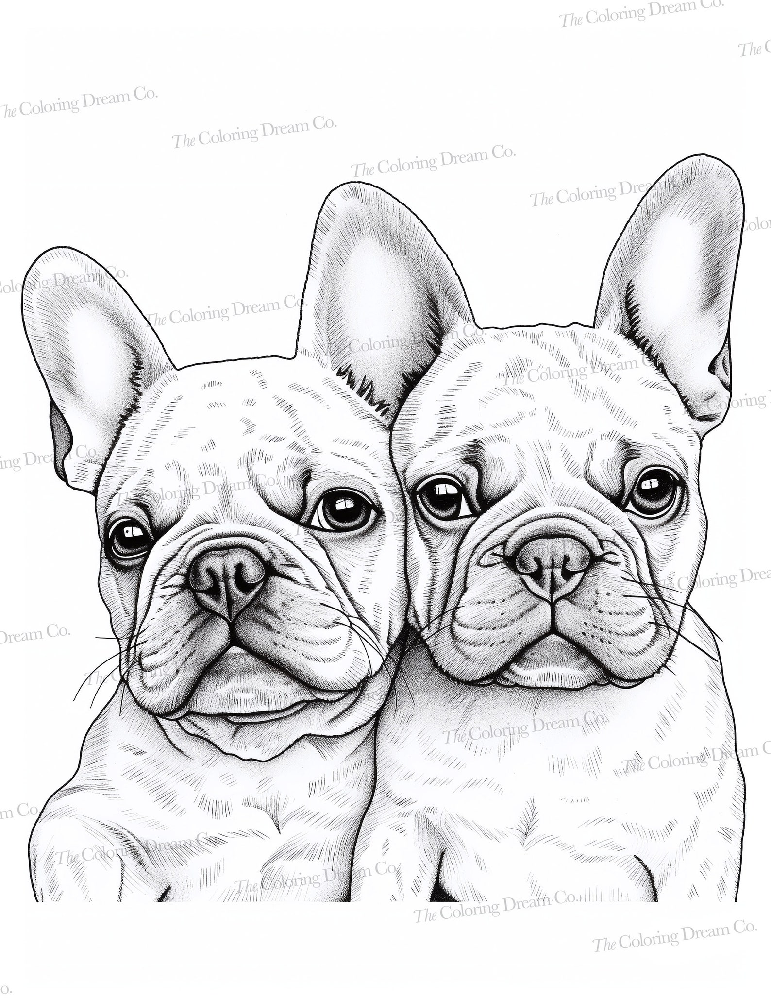 French Bulldog Coloring Book, Frenchies, Printable Coloring Pages ...