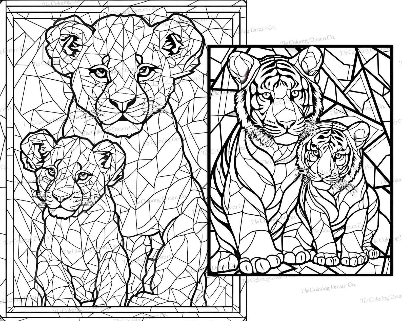 Jungle Animals Coloring Book Animals Coloring Page Printable - Etsy