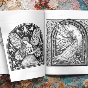 Book of Fairies: Whimsical Coloring Book, Fantasy Coloring Page ...