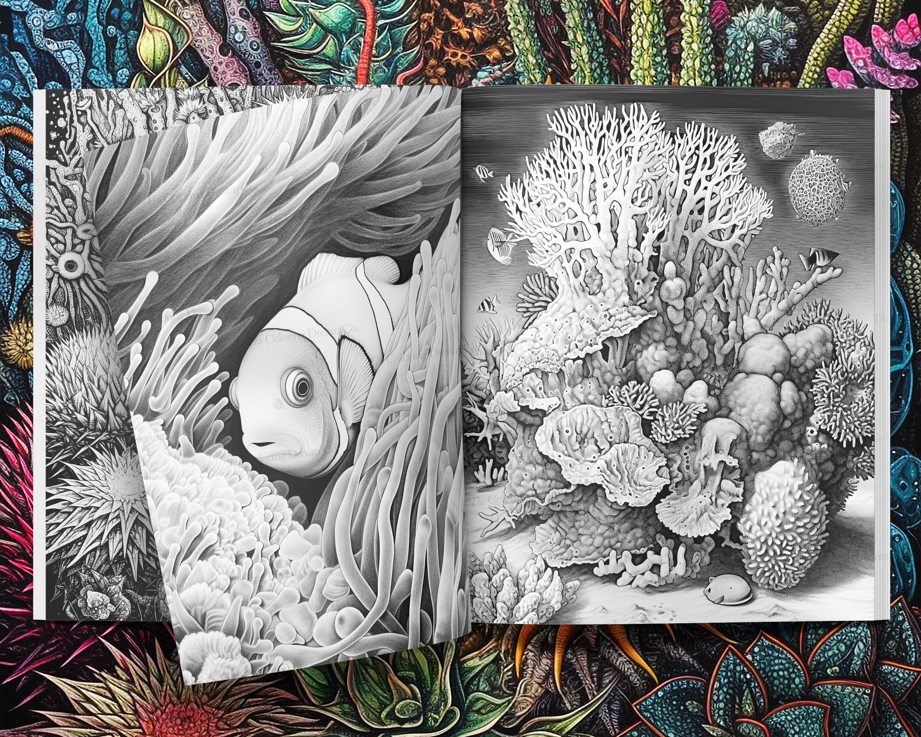 The Colors of Earth: Nature Landscapes Coloring Book, Flowers Coloring ...