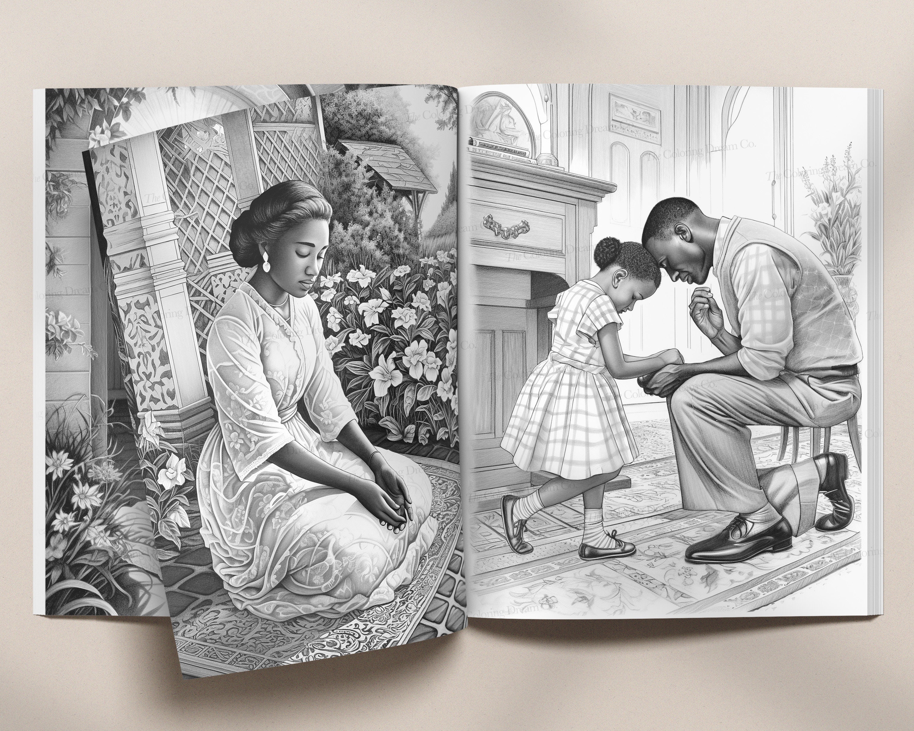 A Day of Praise: Christian Coloring Book, African American Religious ...