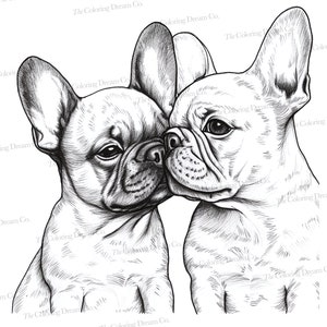French Bulldog Coloring Book, Frenchies, Printable Coloring Pages ...