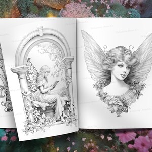 Book of Fairies: Whimsical Coloring Book, Fantasy Coloring Page ...