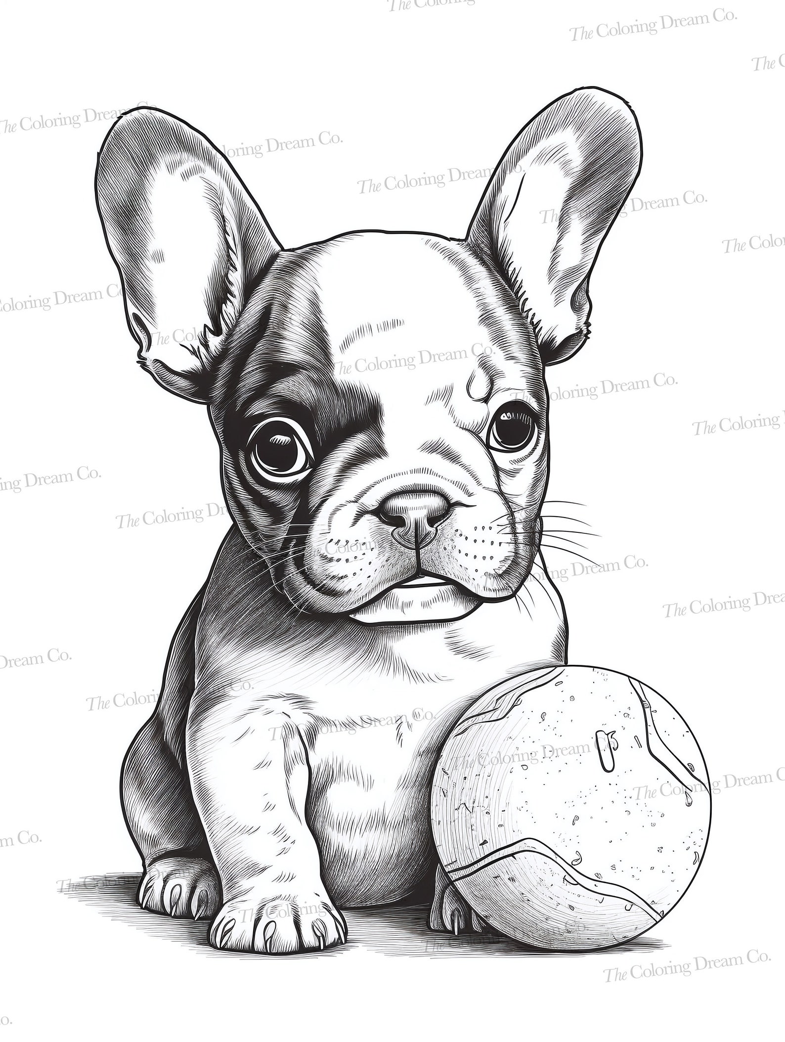 French Bulldog Coloring Book Frenchies Printable Coloring - Etsy