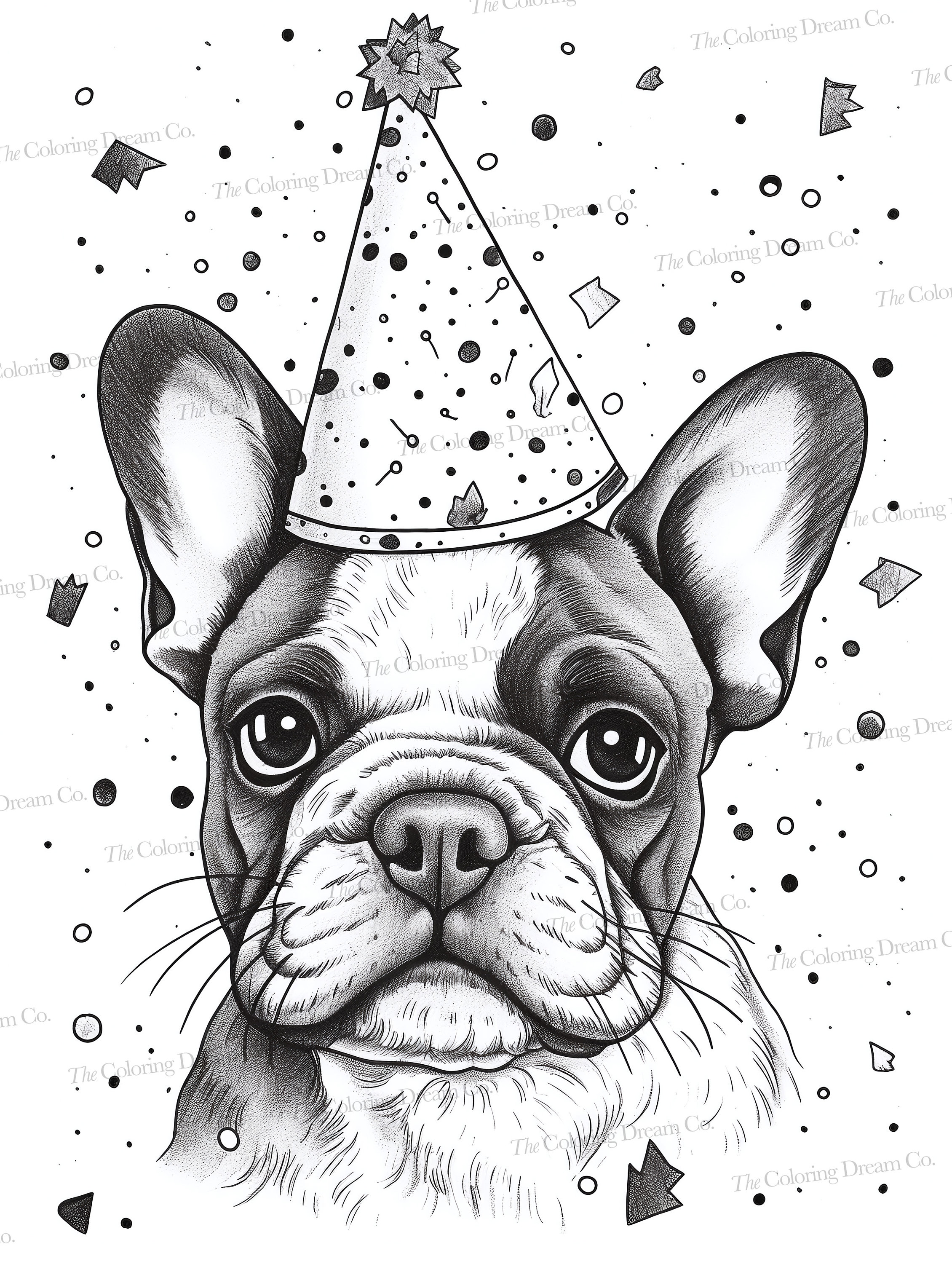French Bulldog Coloring Book, Frenchies, Printable Coloring Pages ...