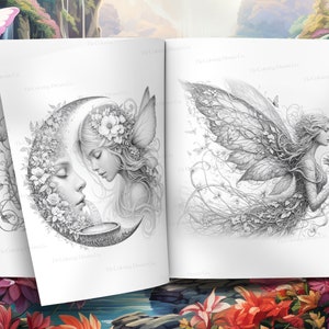 Fairy Springs: Whimsical Coloring Book, Fantasy Coloring Page ...