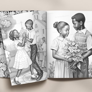 A Day of Praise: Christian Coloring Book, African American Religious ...