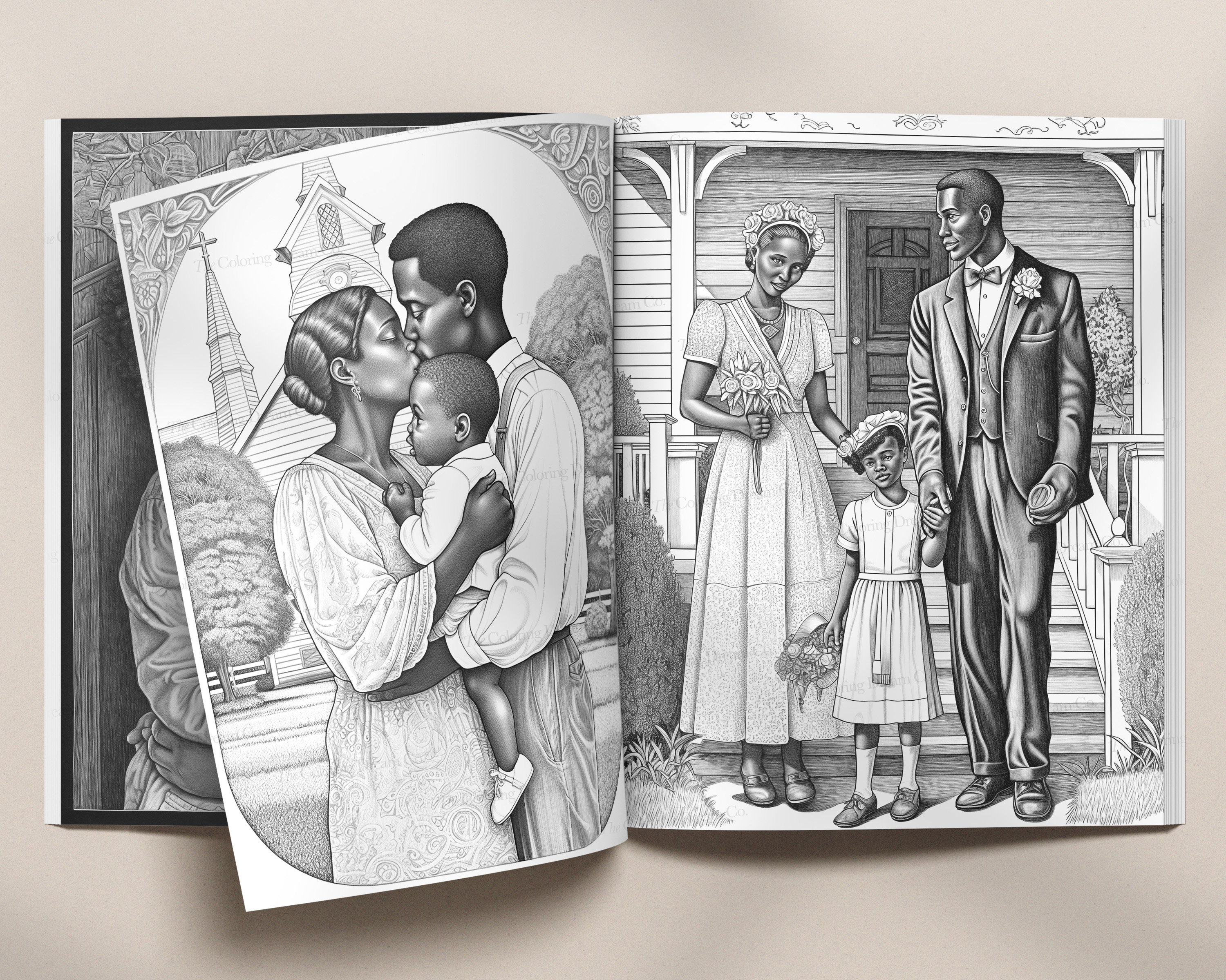 A Day of Praise: Christian Coloring Book, African American Religious ...