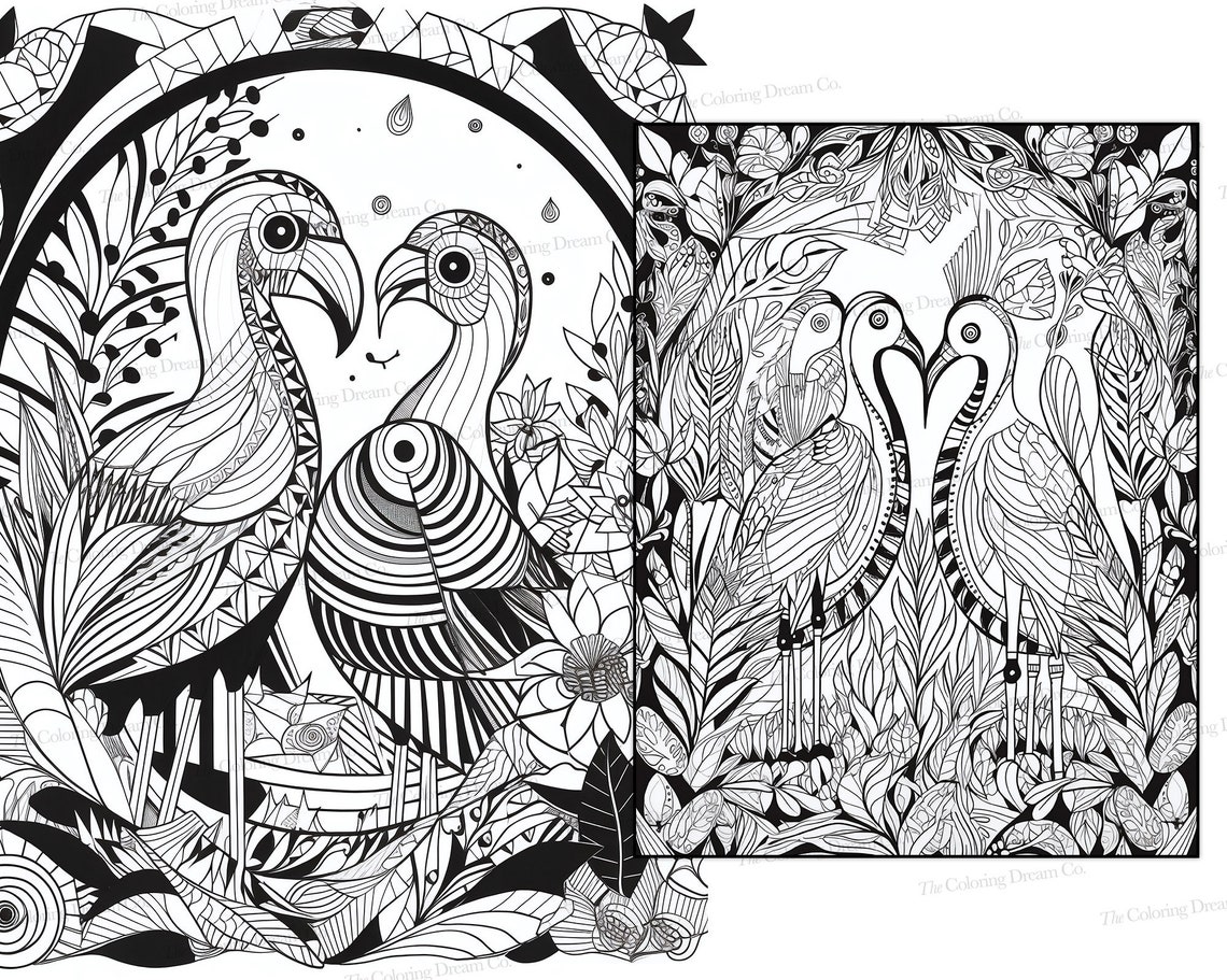 Jungle Animals Coloring Book Animals Coloring Page Printable - Etsy