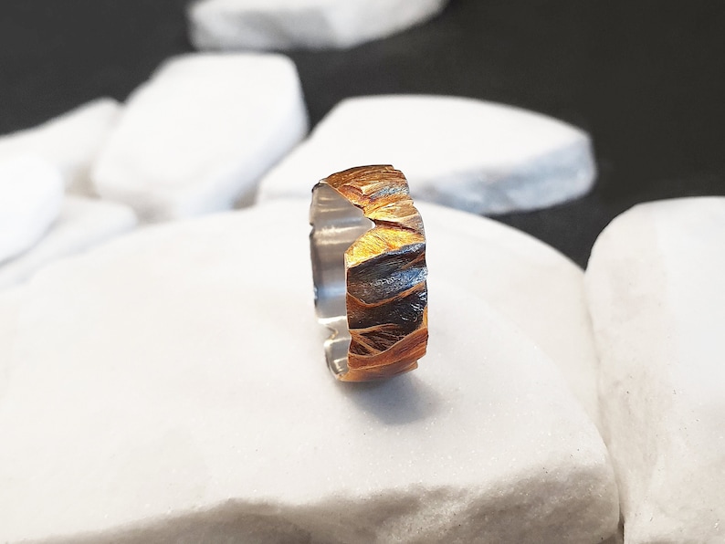 Ignis V1: an Orange Organic Brutalist Statement Ring. Sculptural ...