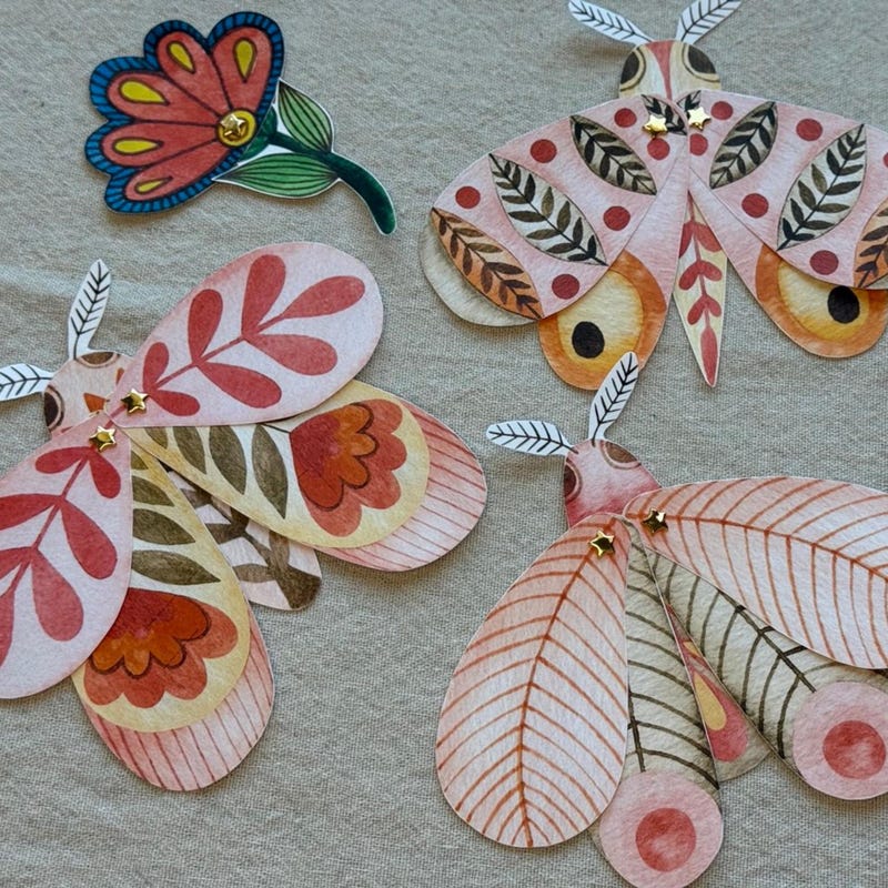 Butterfly Puppet Paper - Etsy UK